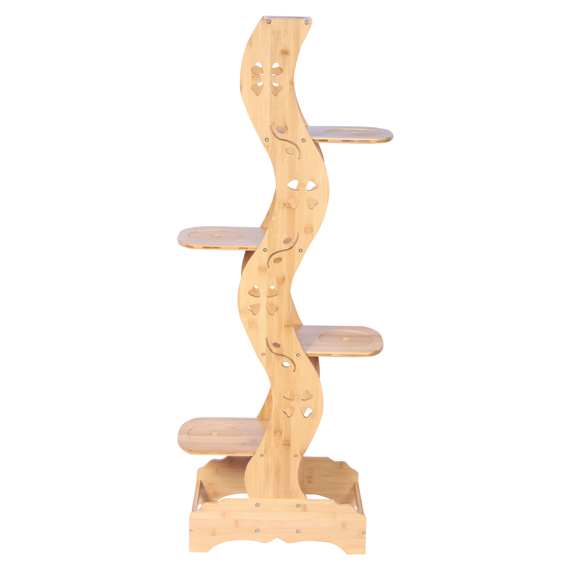 5 Tier Indoor-Outdoor Display Rack -Brown freeshipping - urbancart.in