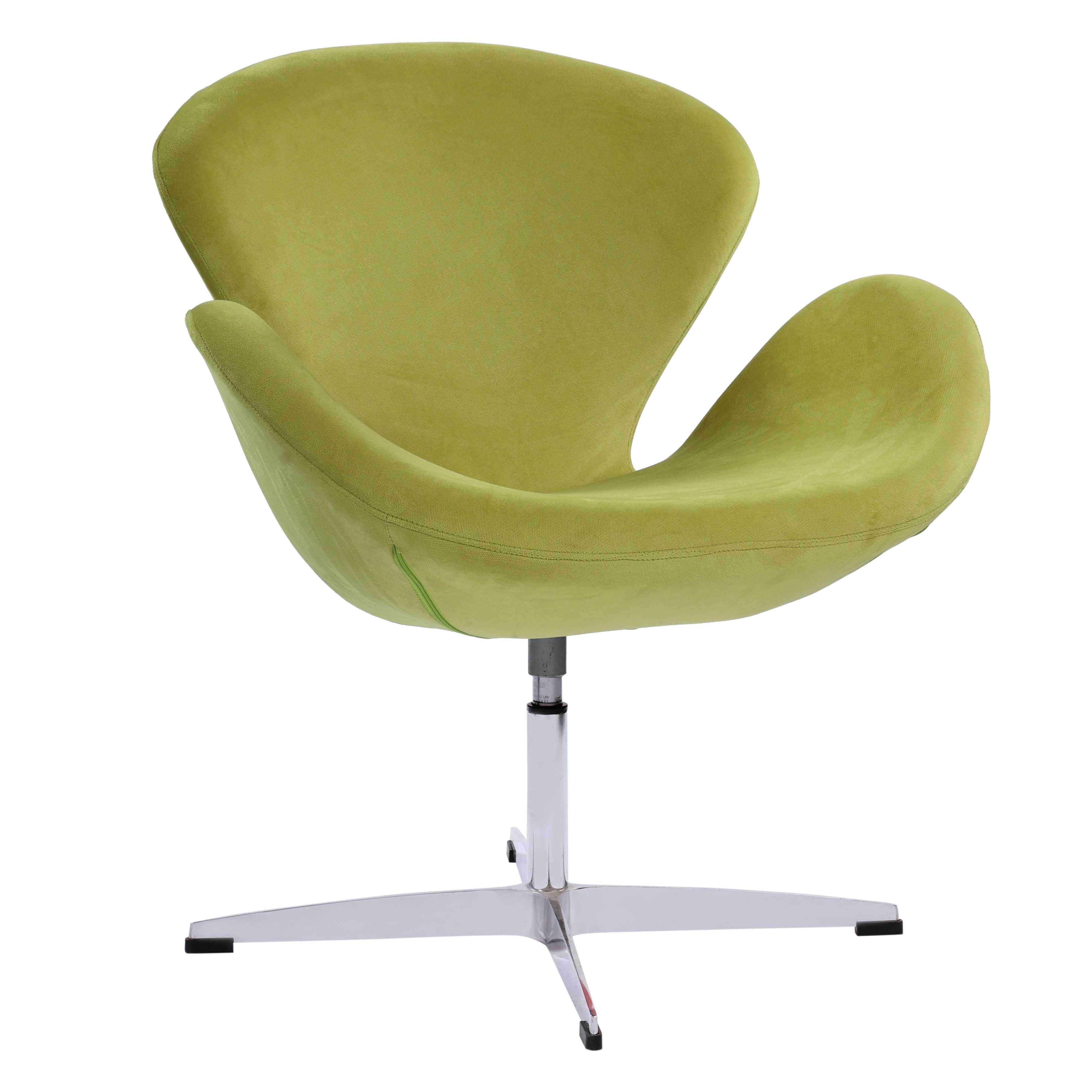 Siri Accent Fabric Upholstered Lounge Chair Green